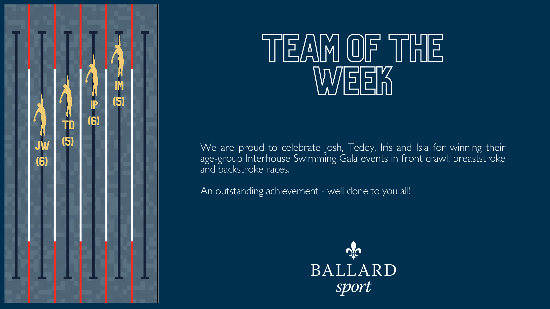 Team of the Week (15/06/26) - Ballard School